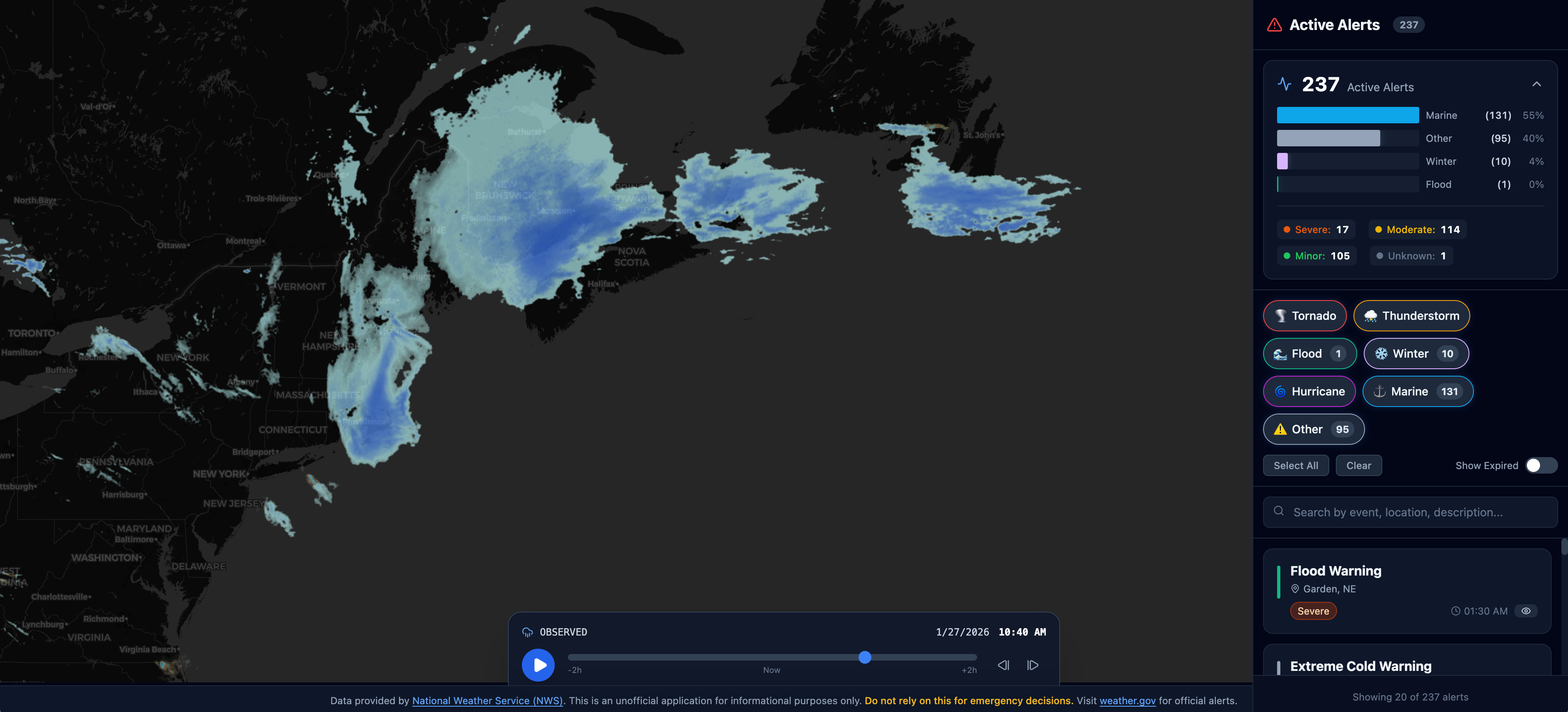 Winter Storm Tracker & Map | Live 2026 Snow Path & Radar